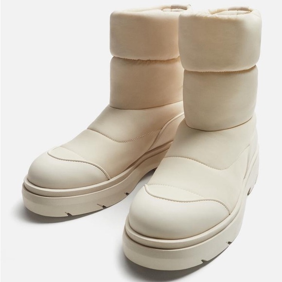 Zara | Shoes | Zara Originals Quilted Boot | Poshmark
